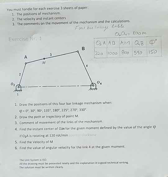 Solved You must handle for each exercise 3 sheets of paper: | Chegg.com