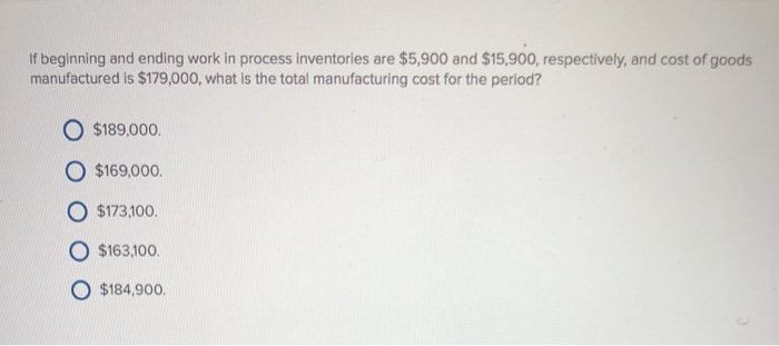 Solved Use the following data to compute total factory | Chegg.com