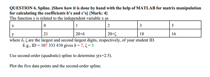Solved Please use the following numbers: The largest number | Chegg.com