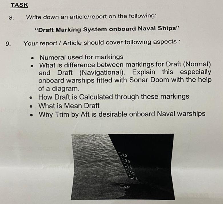 Solved TASK 8. Write down an article/report on the | Chegg.com