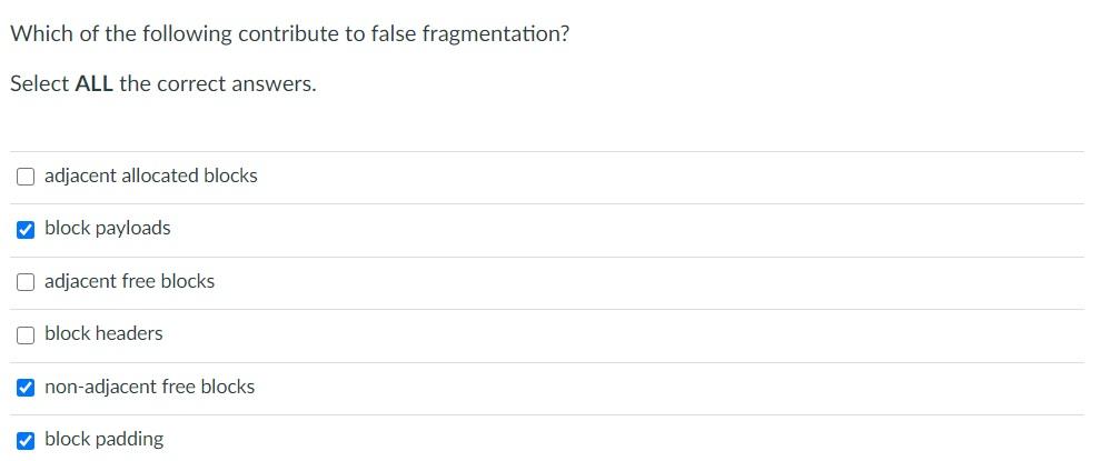 Solved Which of the following contribute to false | Chegg.com