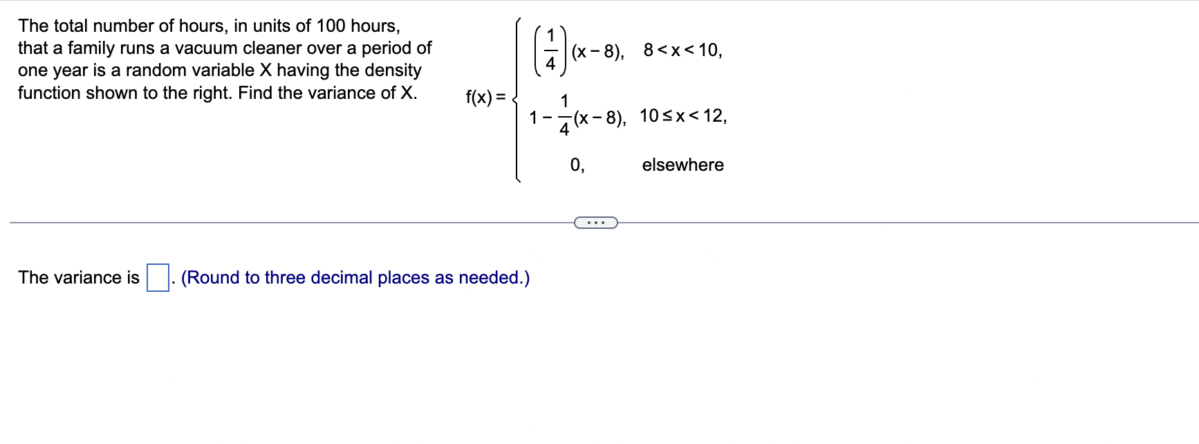 Solved The total number of hours, in units of 100 hours, | Chegg.com