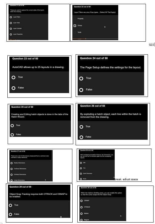 Autodesk Autocad 2d Drafting And Annotation Exam Part