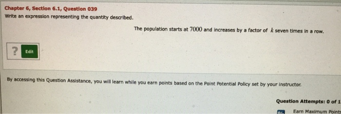 Solved Chapter 6, Section 6.1, Question 039 Write an | Chegg.com