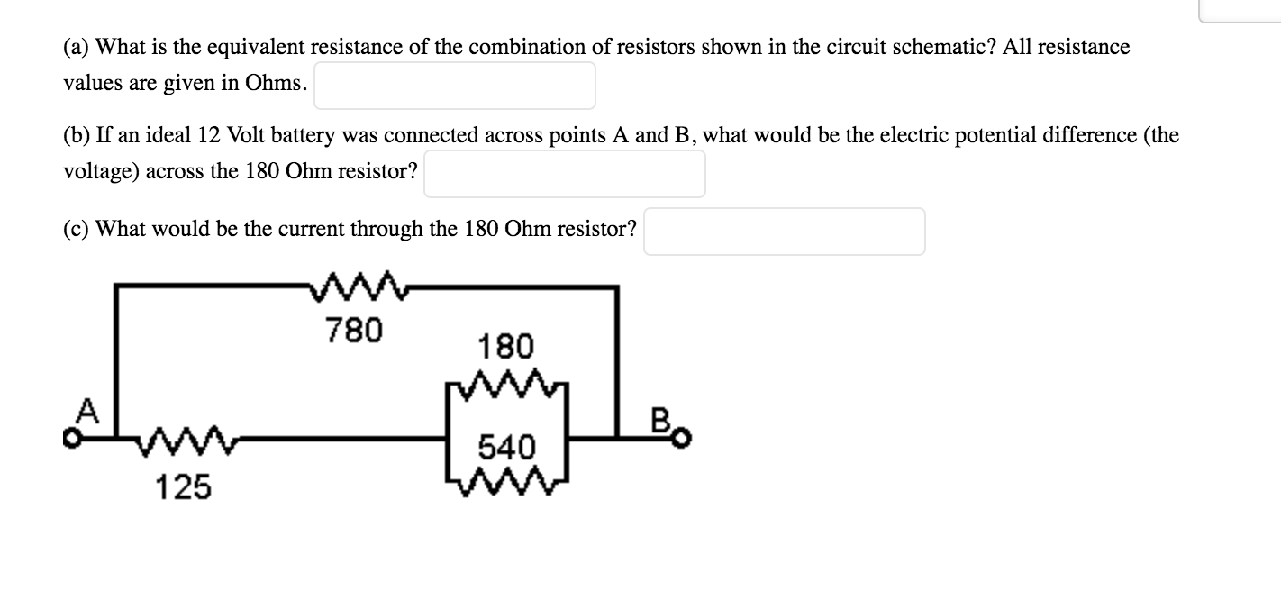 Solved (a) What is the equivalent resistance of the | Chegg.com