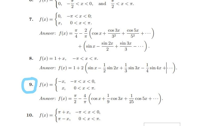 Solved 1 to 11. For each of the periodic functions in | Chegg.com