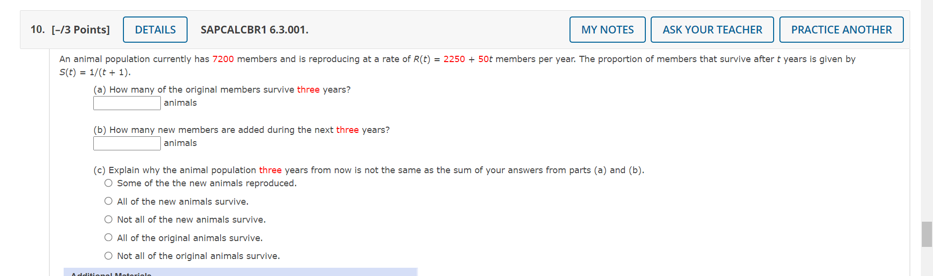 Solved 10. [-/3 Points] DETAILS SAPCALCBR1 6.3.001. MY NOTES | Chegg ...