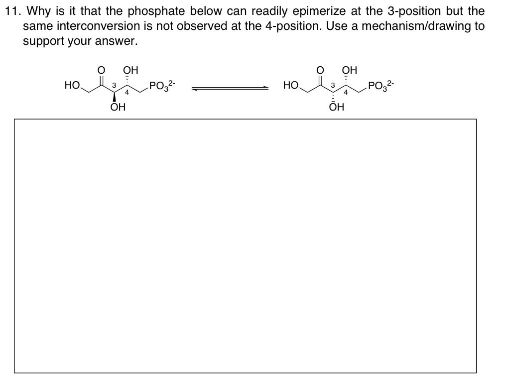 Solved 11. Why is it that the phosphate below can readily | Chegg.com