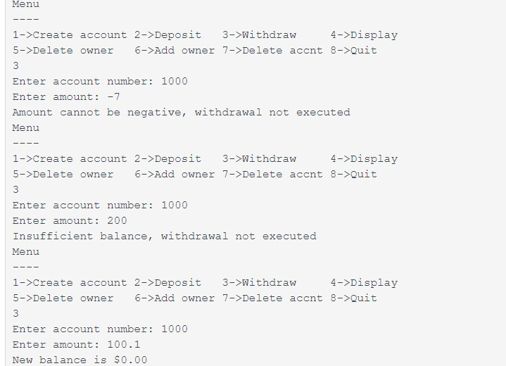 in C++: ************************** Design a bank | Chegg.com