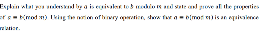 Solved Explain what you understand by a is equivalent to b | Chegg.com