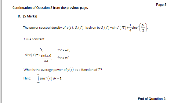 Solved Page 6 Question 2 Analogue Modulation And Signal