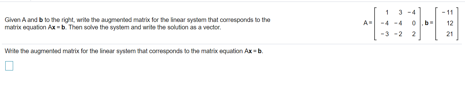 Solved 1 3 4 11 Given A And B To The Right Write The