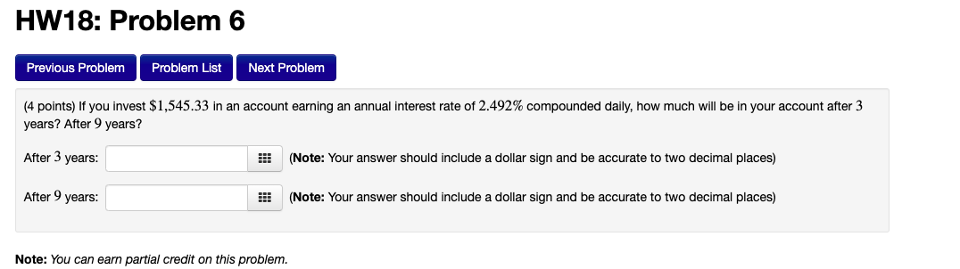 Solved HW18: Problem 6 Previous Problem Problem List Next | Chegg.com