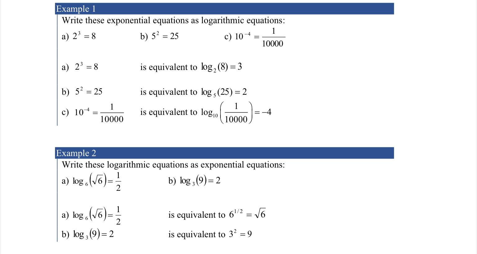 Solved Logarithmic functions are inverses of exponential | Chegg.com