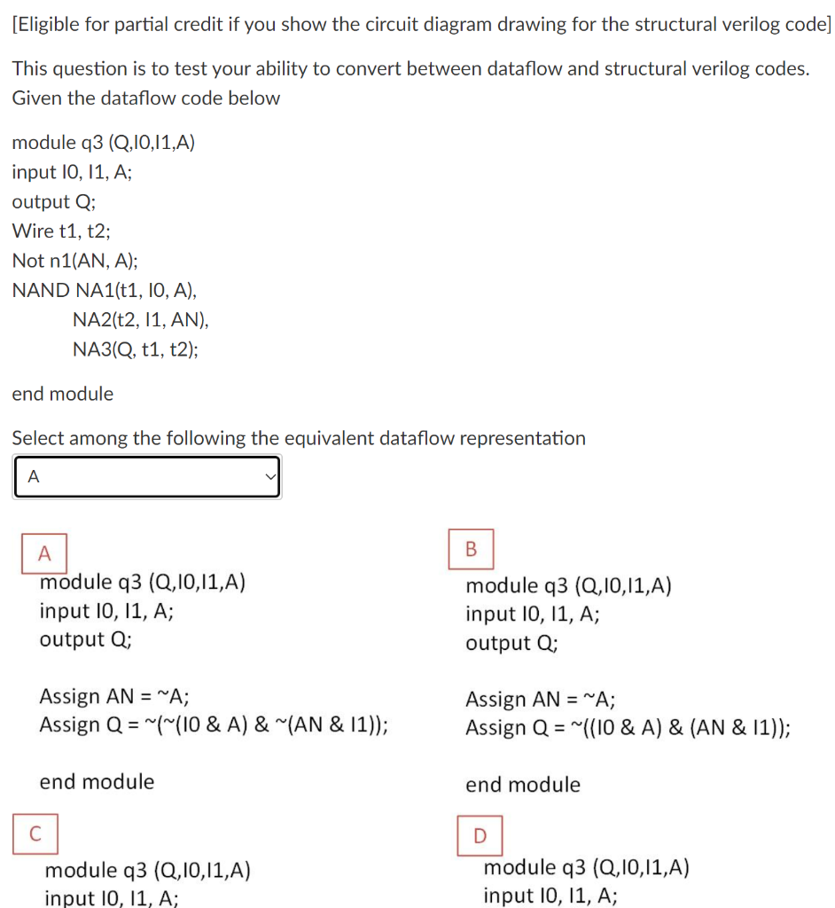 Solved [Eligible for partial credit if you show the circuit | Chegg.com