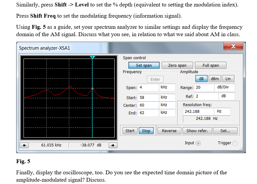 The Spectrum Analyzer In Simulation Objectives 1 To