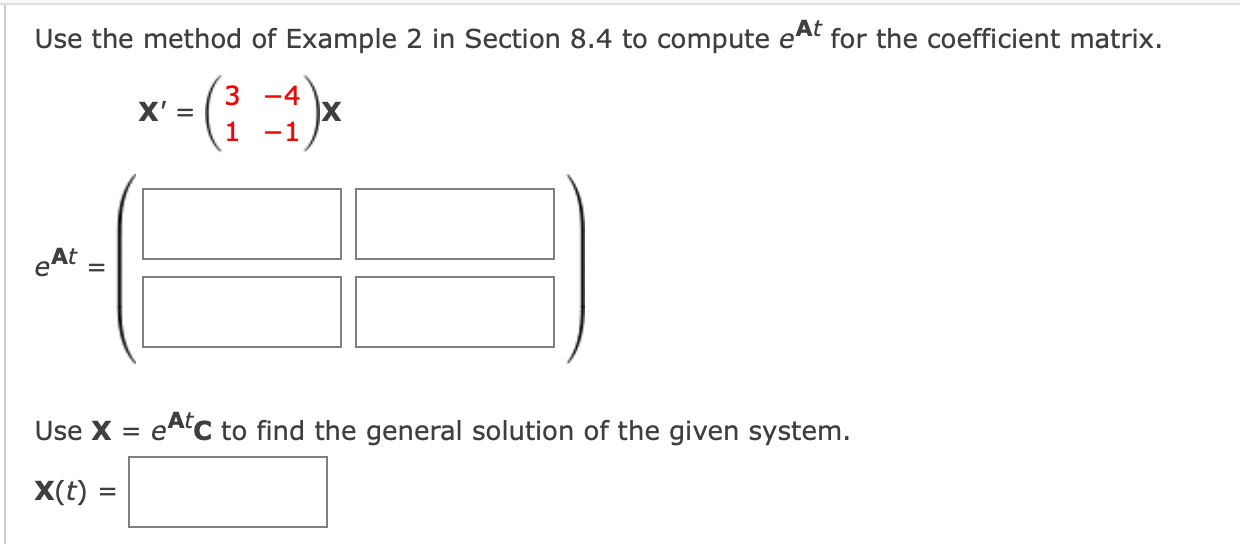 Solved Use the method of Example 2 in Section 8.4 to compute | Chegg.com