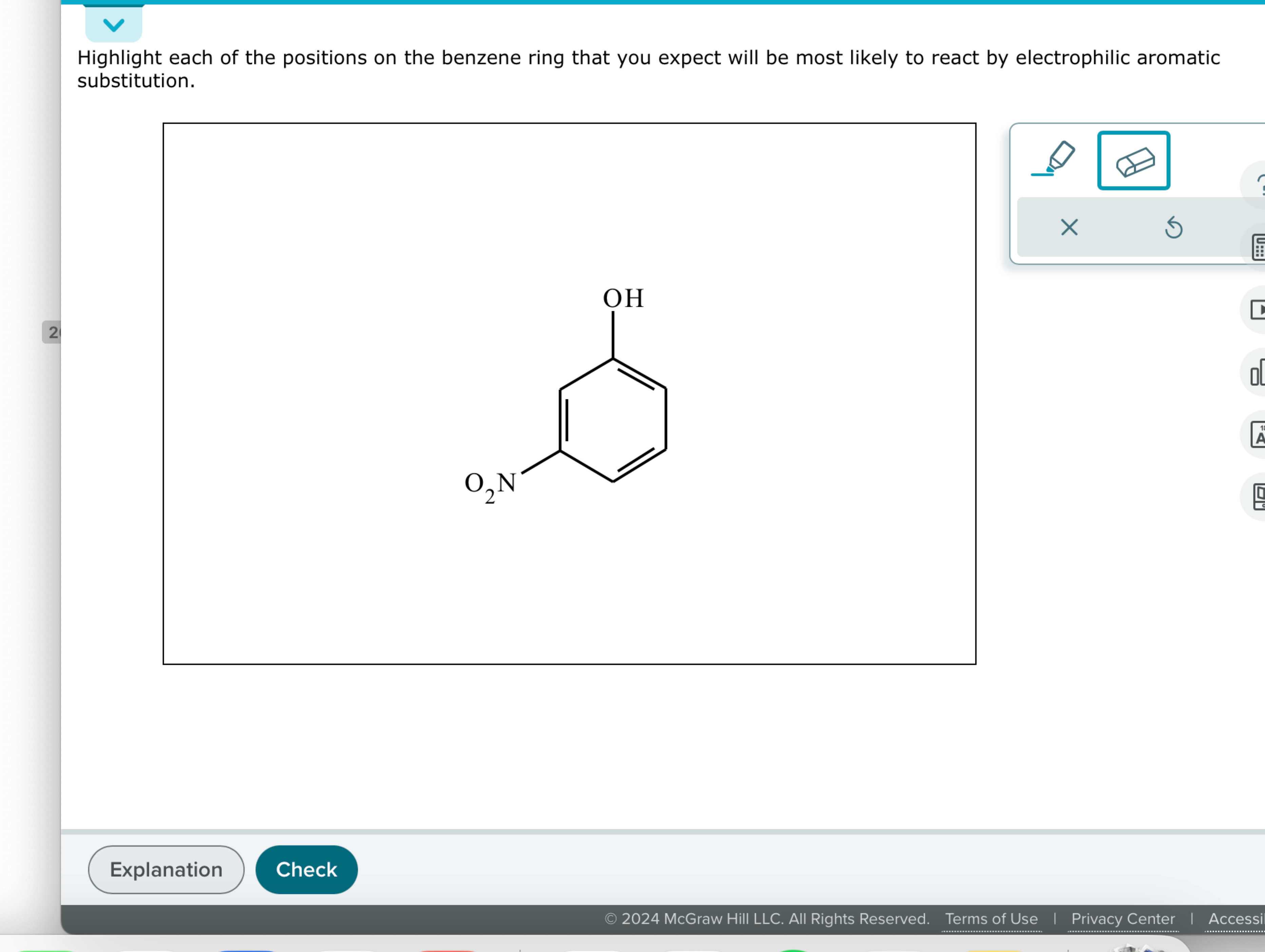 Solved Highlight each of the positions on the benzene ring | Chegg.com