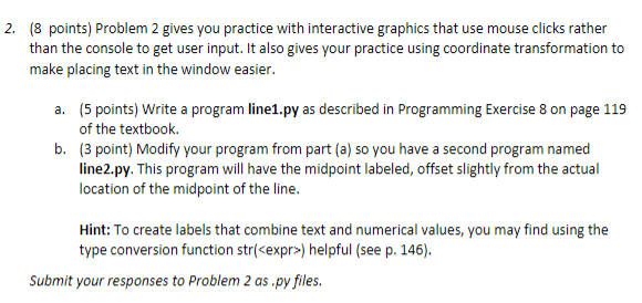 (8 points) Problem 2 gives you practice with | Chegg.com