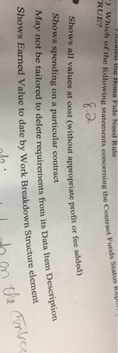 tne Bona Fide Need Rule ) Whi RUE? ch of the | Chegg.com