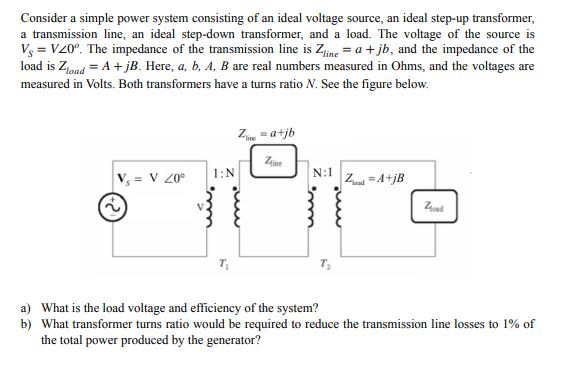 Solved Consider a simple power system consisting of an ideal | Chegg.com