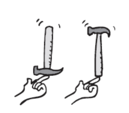 Solved Question 8 Consider balancing a hammer vertically on | Chegg.com