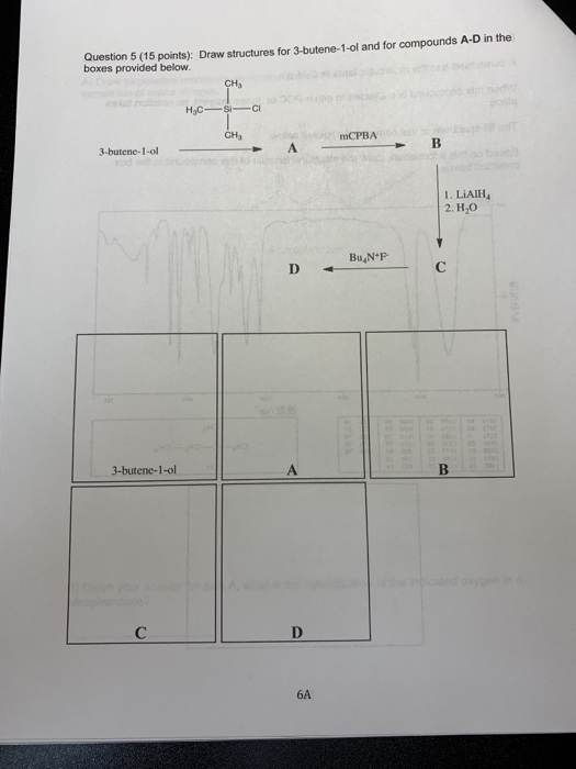 Solved Question 5 (15 points): Draw structures for | Chegg.com Solved Question 5 (15 points): Draw structures for | Chegg.com
