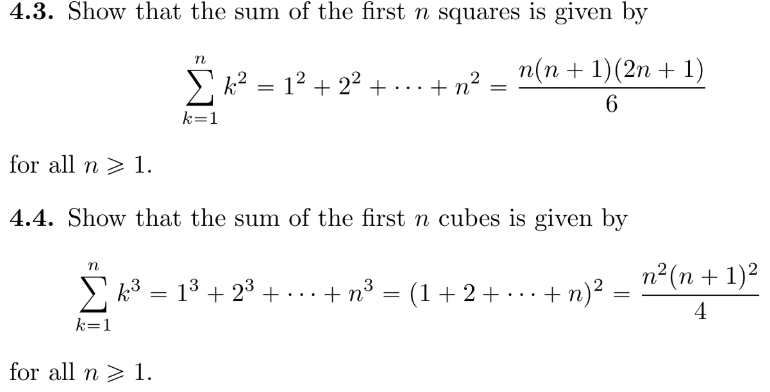Solved 4 3 Show That The Sum Of The First N Squares Is Chegg