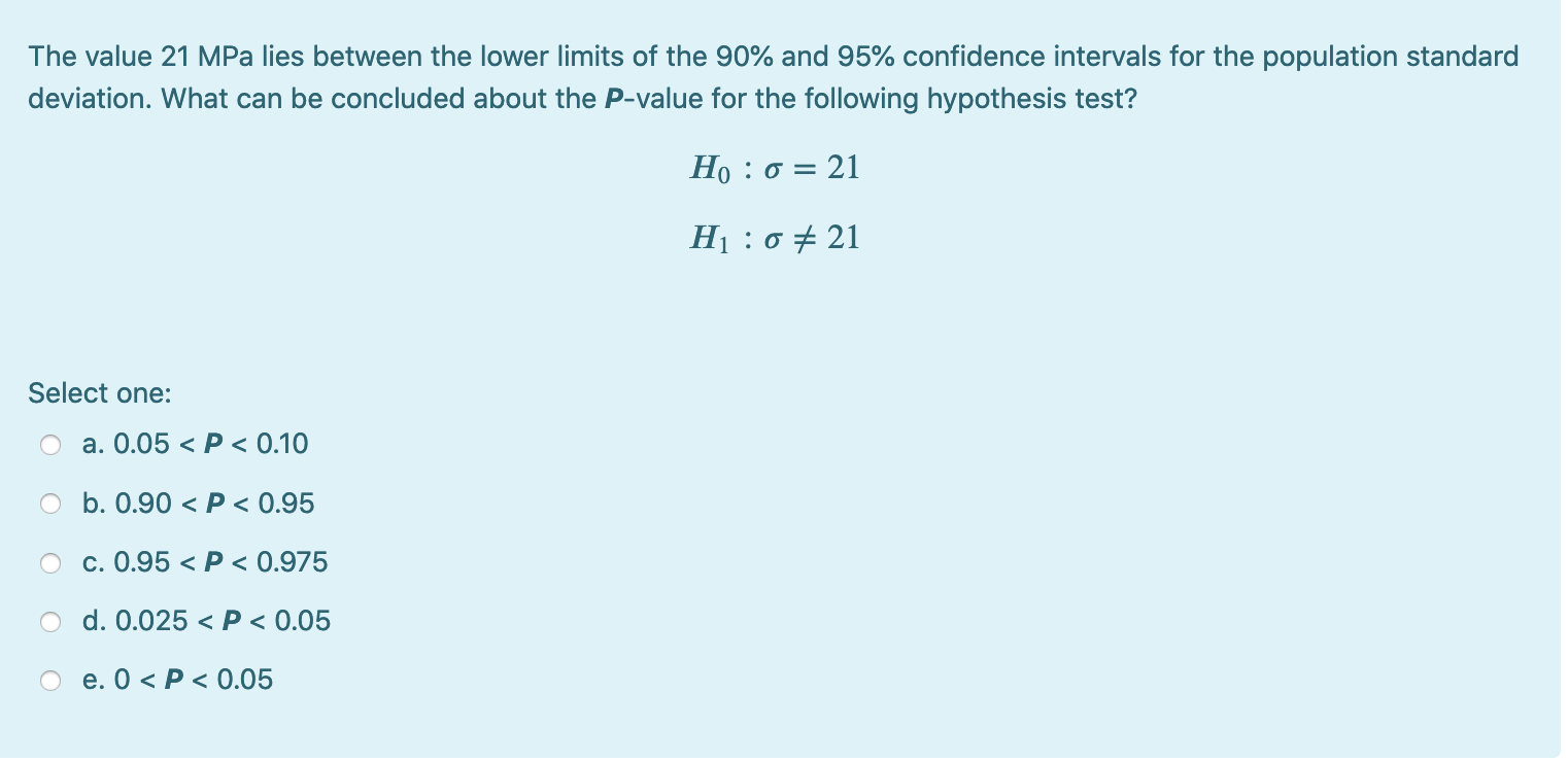 Solved The tensile strength in MPa (megapascals) measured | Chegg.com