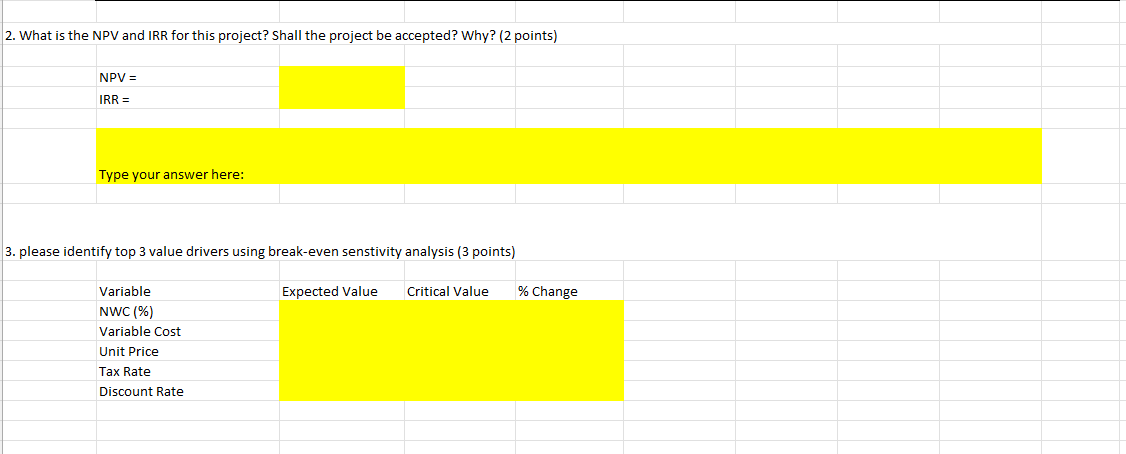 Solved XYZ, Inc. is considering a 5-year project. The | Chegg.com