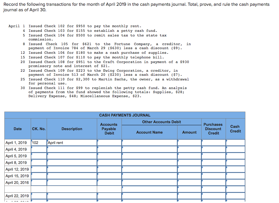 Solved Record the following transactions for the month of | Chegg.com