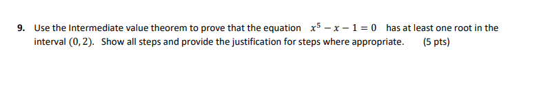 Solved Use the Intermediate value theorem to prove that the | Chegg.com