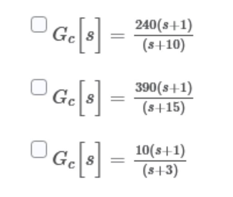 Solved 1. Given G[s]=10(s2−1)1 Design a controller to | Chegg.com