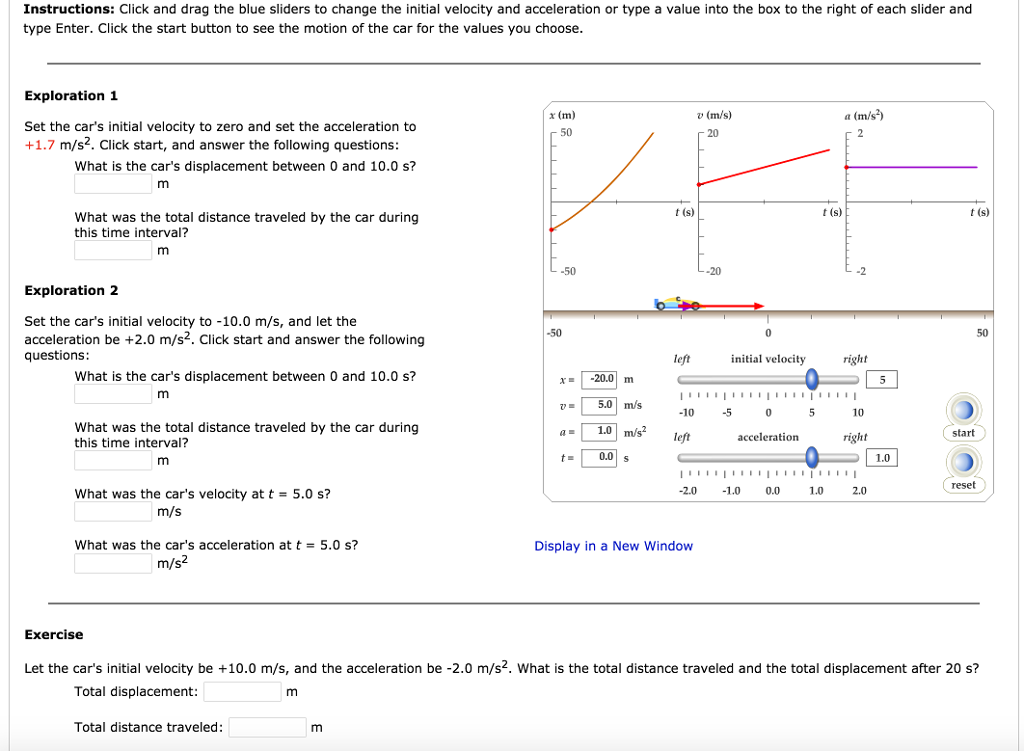 Solved Instructions: Click and drag the blue sliders to | Chegg.com