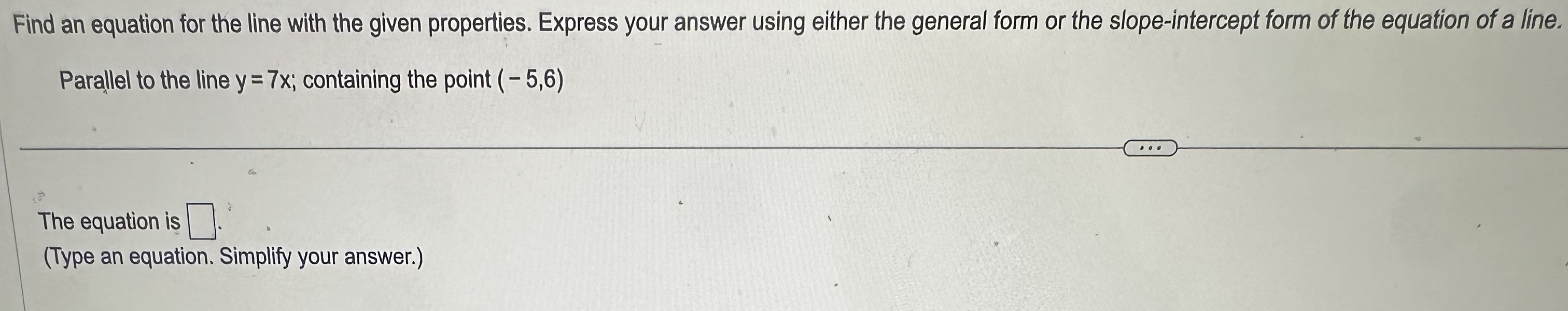 Solved Find an equation for the line with the given | Chegg.com