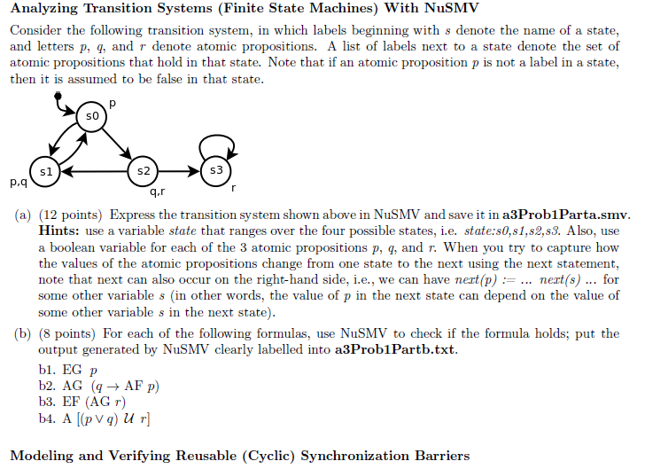 Solved Analyzing Transition Systems (Finite State Machines) | Chegg.com
