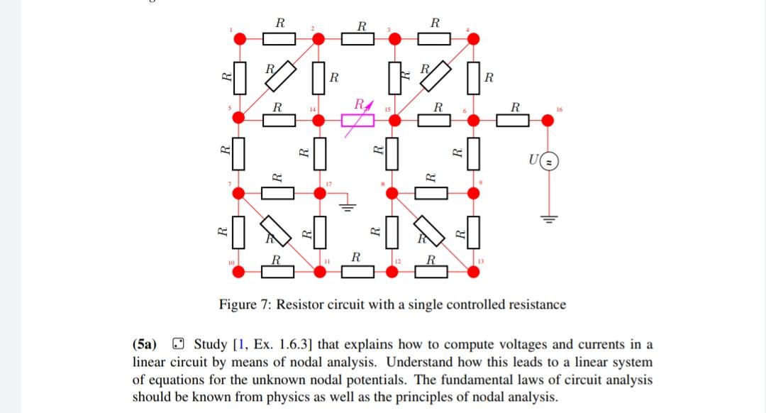 Solved R -1 R R R R 0 0 R -1 $1 ] $0 E- Figure 7: Resistor | Chegg.com