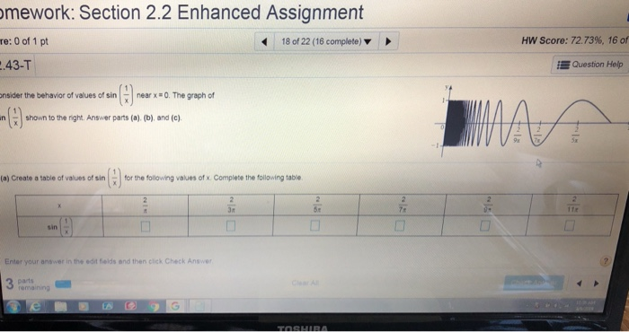 Solved mework: Section 2.2 Enhanced Assignment re: 0 of 1 pt | Chegg.com