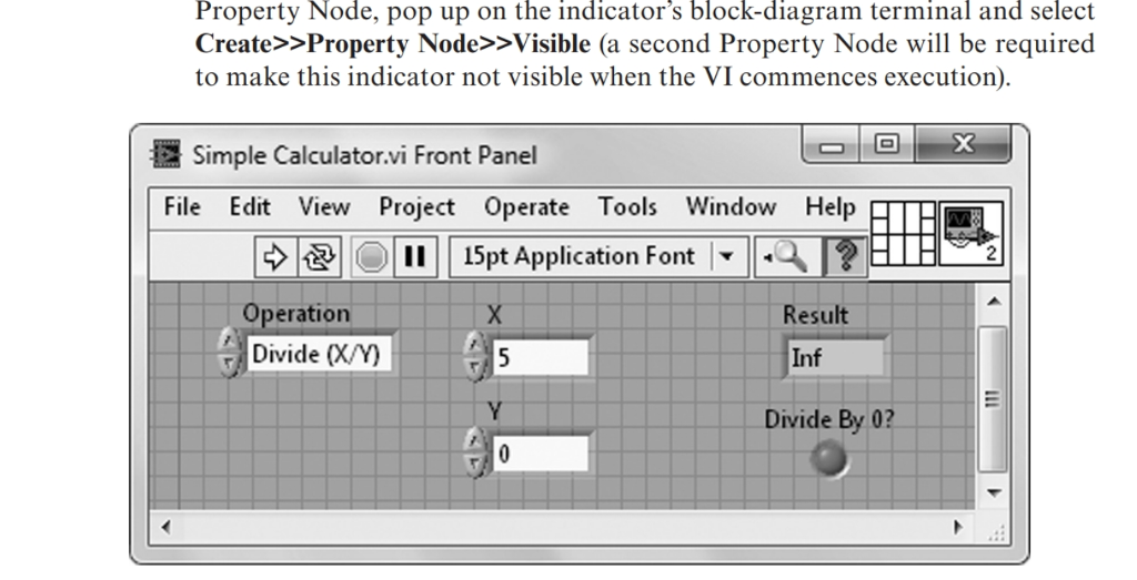 Solved Simple Calculator.vi Write a VI that, given two | Chegg.com