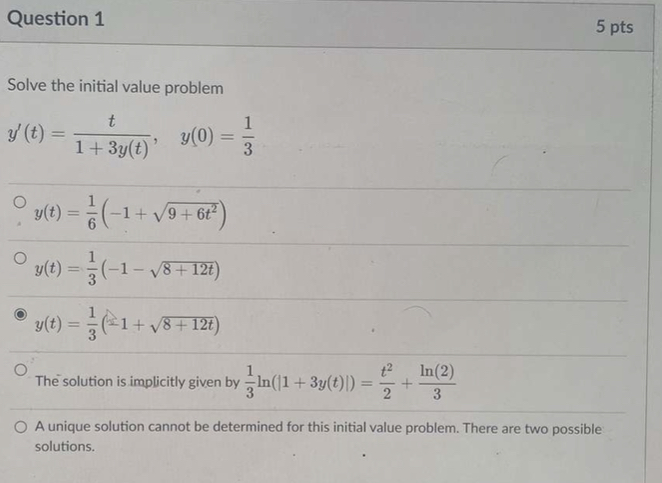 Solved Solve the initial value problem | Chegg.com