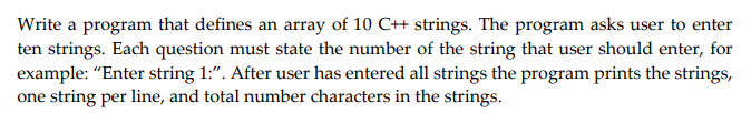 Solved Write a program that defines an array of 10C++ | Chegg.com