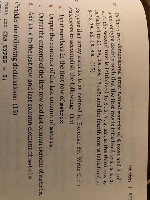 Solved 39. Define a two Exercises | 603 Define a | Chegg.com