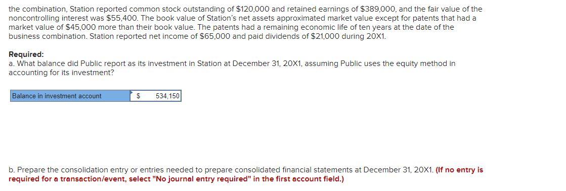 1.Record the basic consolidation entry. 2.Record the | Chegg.com