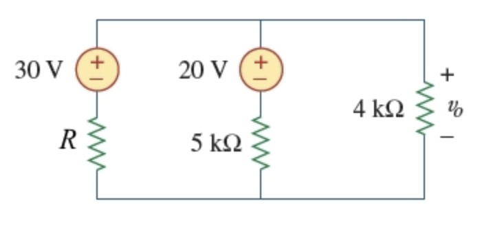 Solved In the circuit given below, R = 3 ﻿k\Omega . ﻿Using | Chegg.com