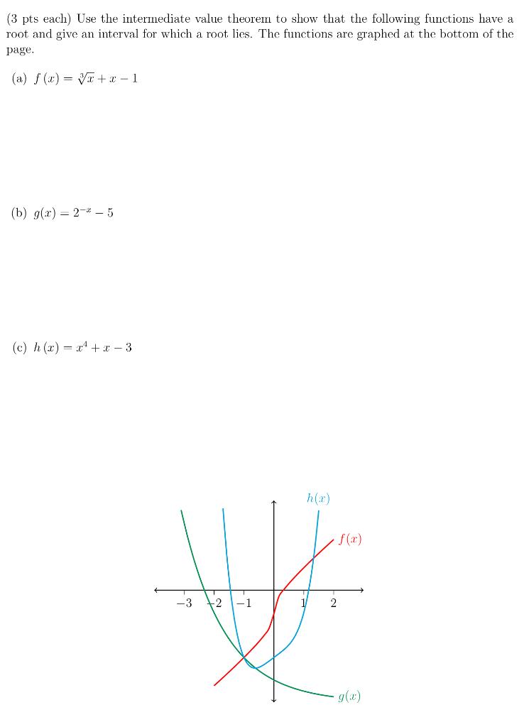 Intermediate Value Theorem