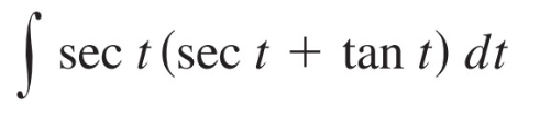 Solved ∫sect(sect+tant)dt | Chegg.com