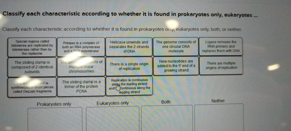 Solved Classify each characteristic according to whether it | Chegg.com