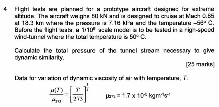 Solved 4 Flight tests are planned for a prototype aircraft | Chegg.com