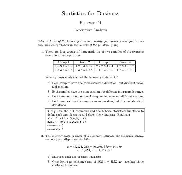 Solved Solve each one of the following exercises. Justify | Chegg.com