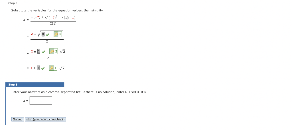 Solved Substitute the variables for the equation values, | Chegg.com